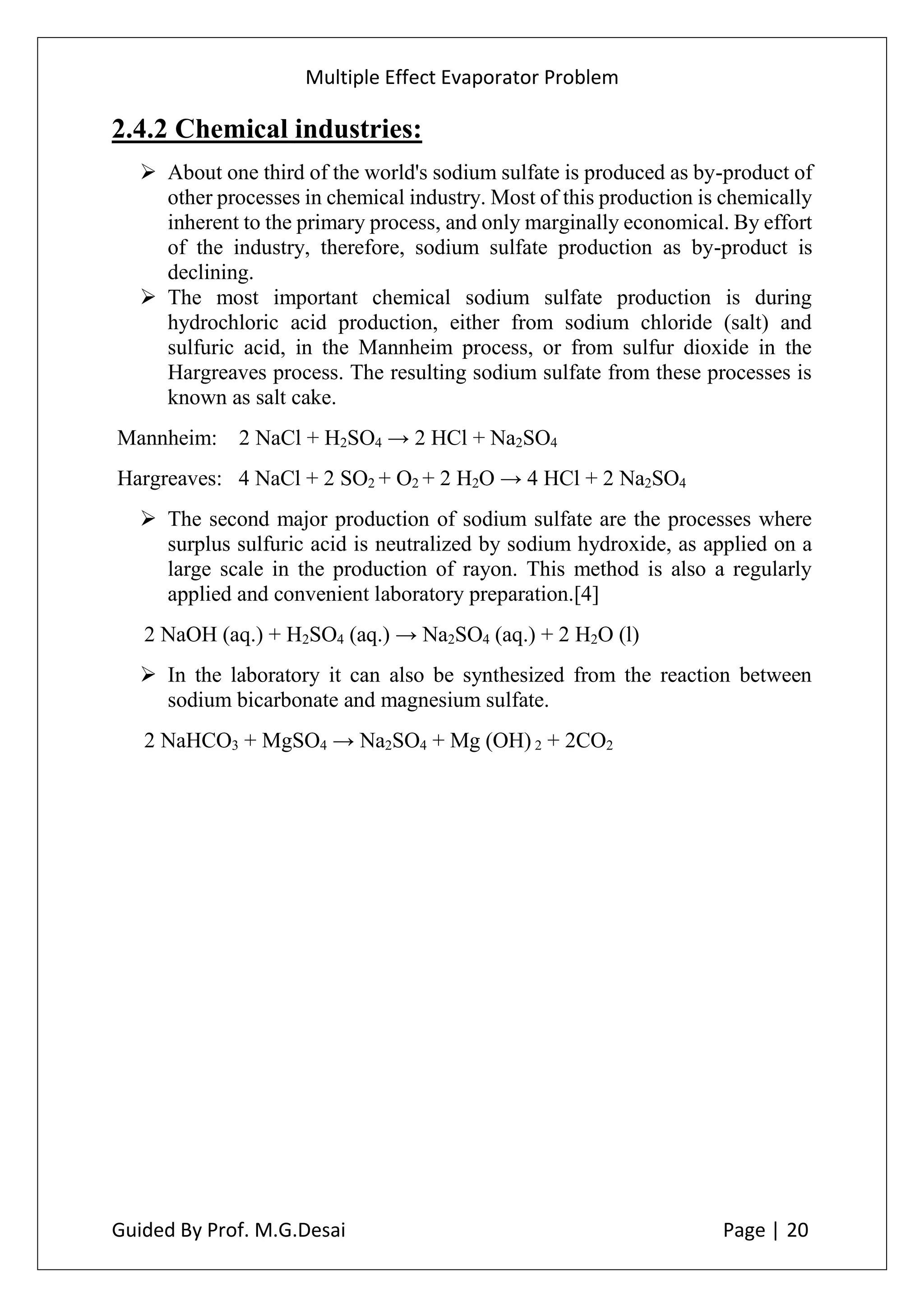 FR MULTIPLE EFFECT EVAPORATION | PDF