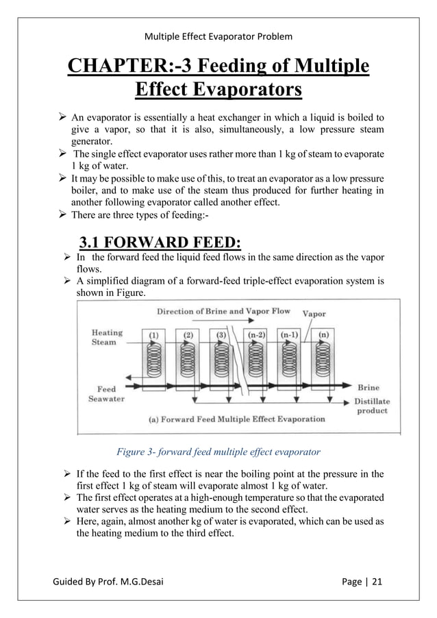 FR MULTIPLE EFFECT EVAPORATION | PDF