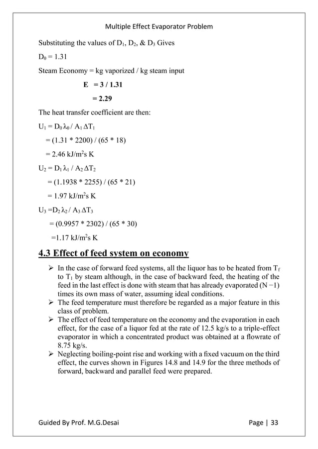 FR MULTIPLE EFFECT EVAPORATION | PDF