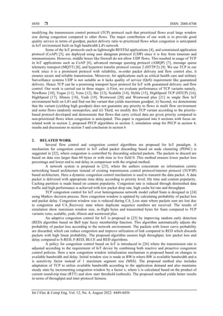 Priority based flow control protocol for internet of things built on ...