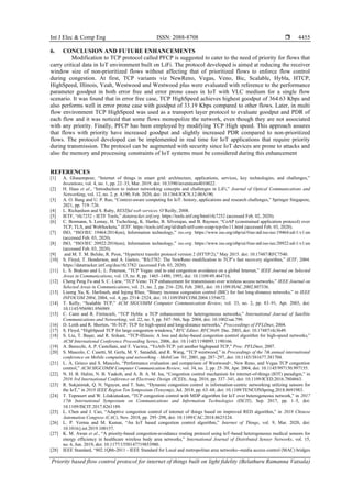Priority based flow control protocol for internet of things built on ...