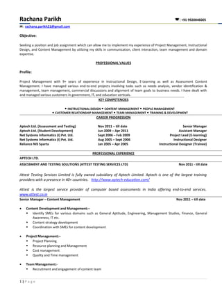 Rachana _Parikh_Resume | PDF