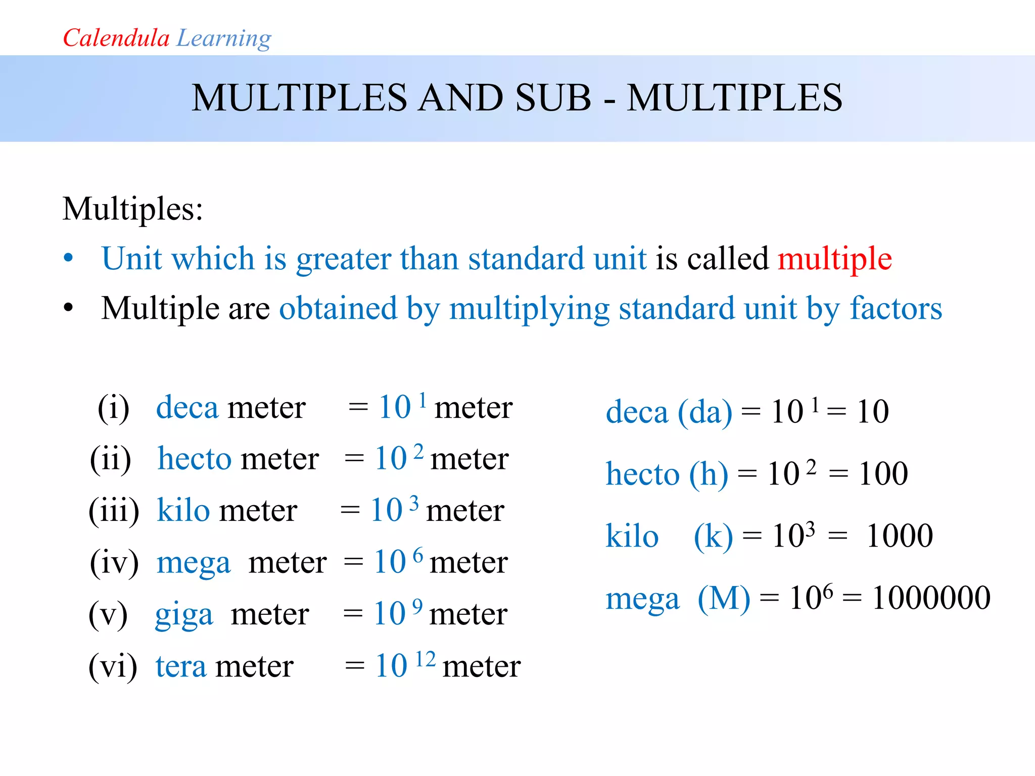 11_01 Units and measurements.pptx | Physics | Science