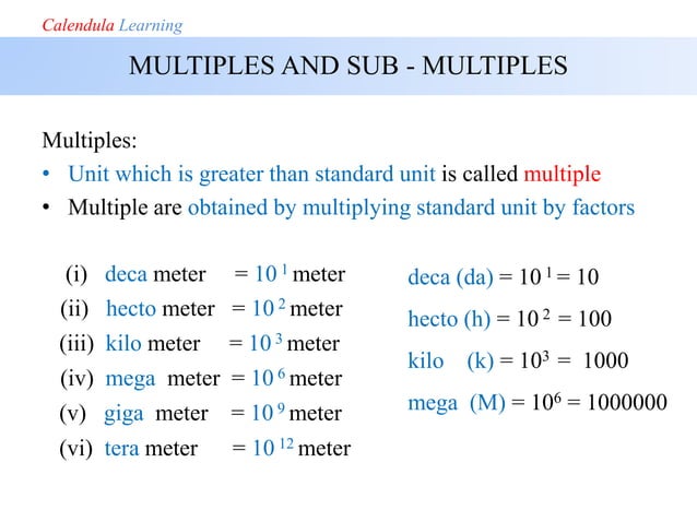 11_01 Units and measurements.pptx | Physics | Science