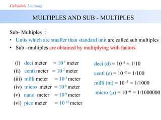 11_01 Units and measurements.pptx | Physics | Science