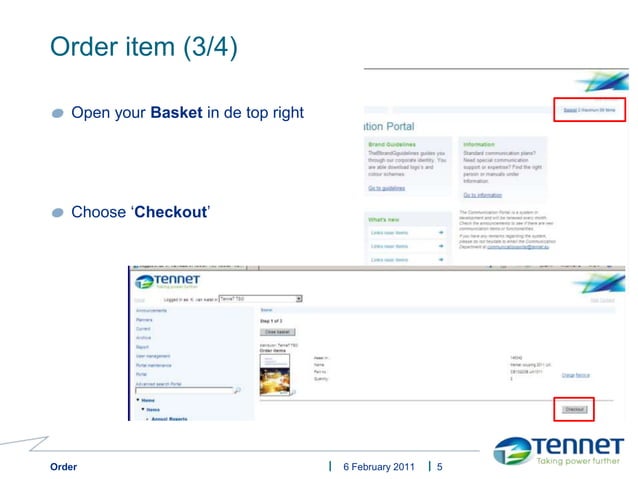 order tutorial | PPT