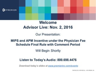 Advisor Live: Understanding the MACRA Quality Payment Program and What ...