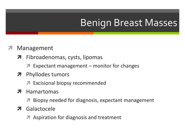 Benign Breast Diseases - Diagnosis & Management | PPT