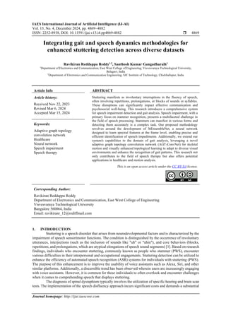 Integrating gait and speech dynamics methodologies for enhanced ...
