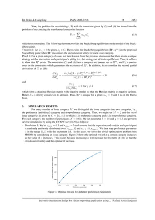Incentive mechanism design for citizen reporting application using Stackelberg game | PDF ...