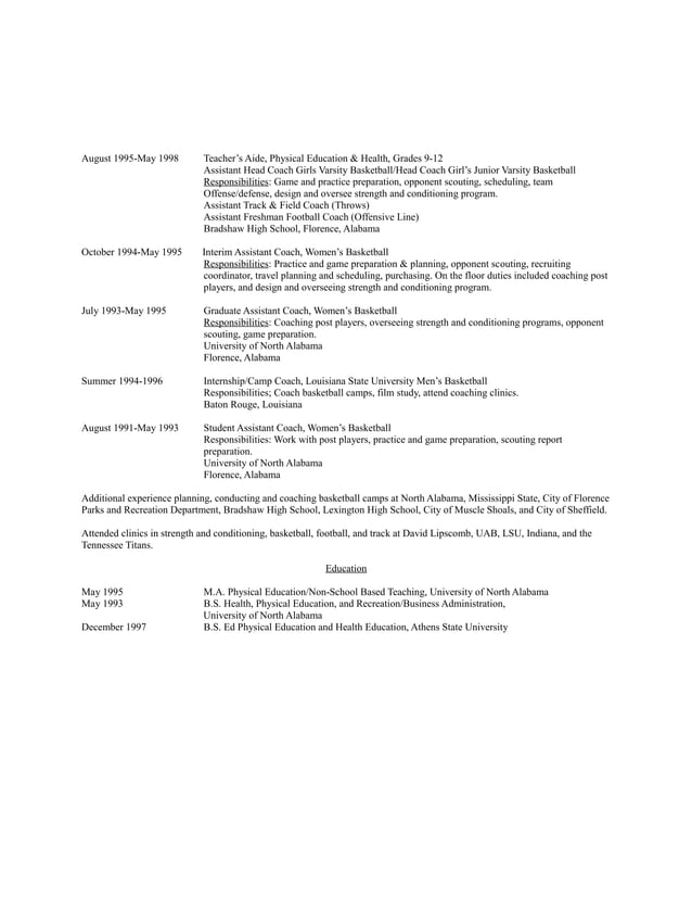 Bill Hogue Resume Main | ODT