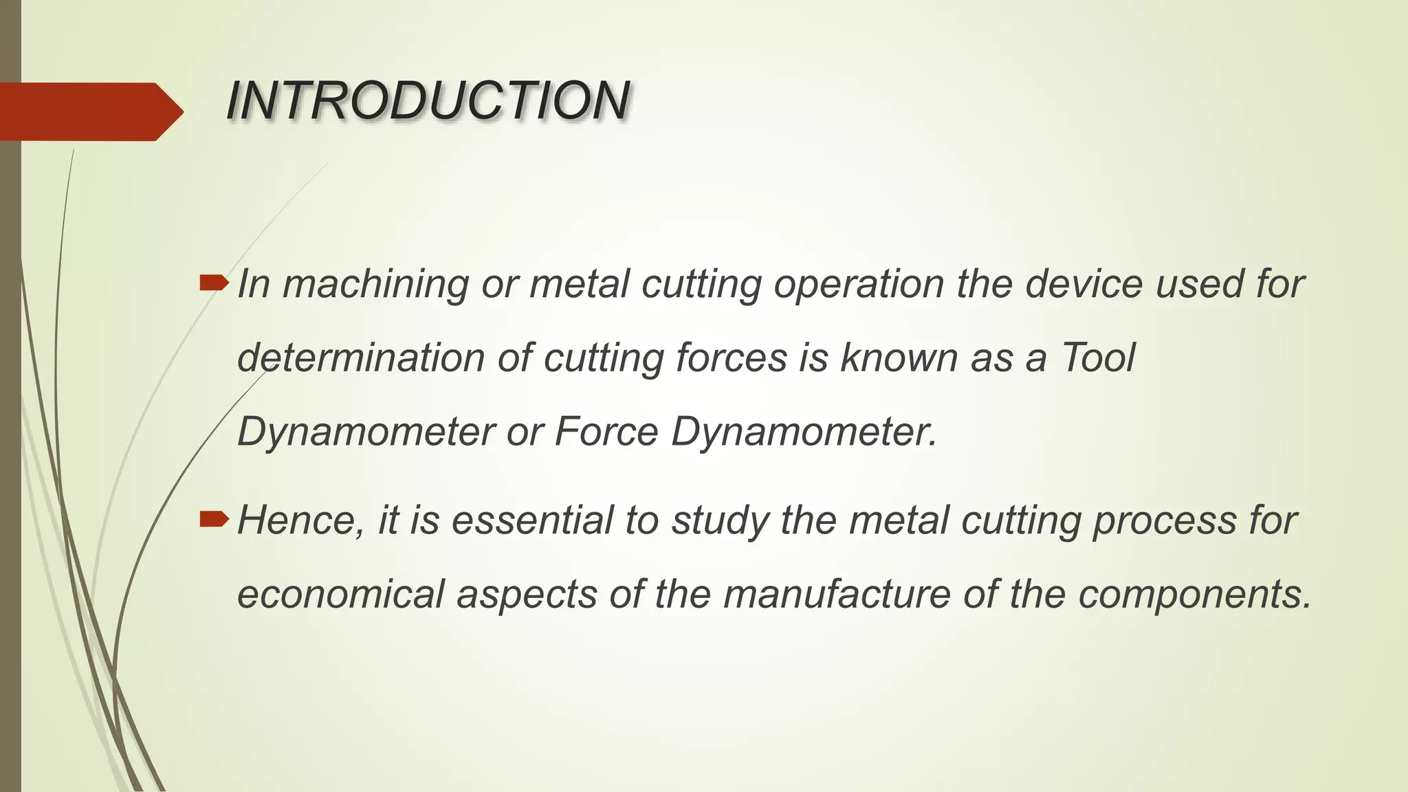 Force analysis of lathe tool dynamometer | PPTX