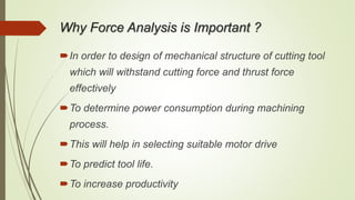 Force analysis of lathe tool dynamometer | PPTX