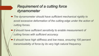 Force analysis of lathe tool dynamometer | PPTX