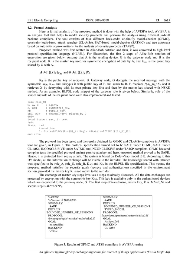 An efficient lightweight key exchange algorithm for internet of things applications | PDF