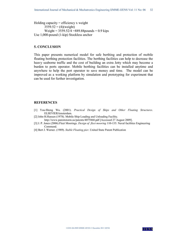 NUMERICAL MODELING FOR MARINE MOBILE | PDF