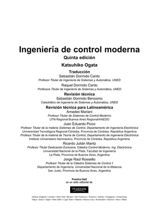 Ingenieria de control moderna - Ogata 5ed | PDF