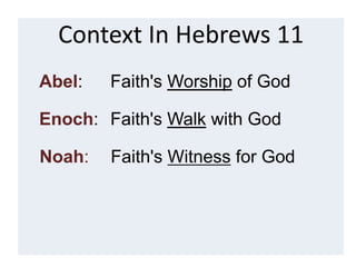 The Faith of Enoch | PPTX