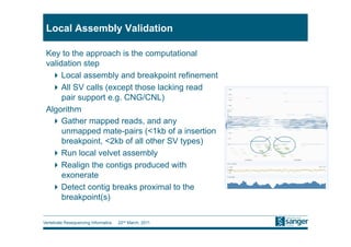 Enhanced structural variant and breakpoint detection using SVMerge by integration of multiple ...