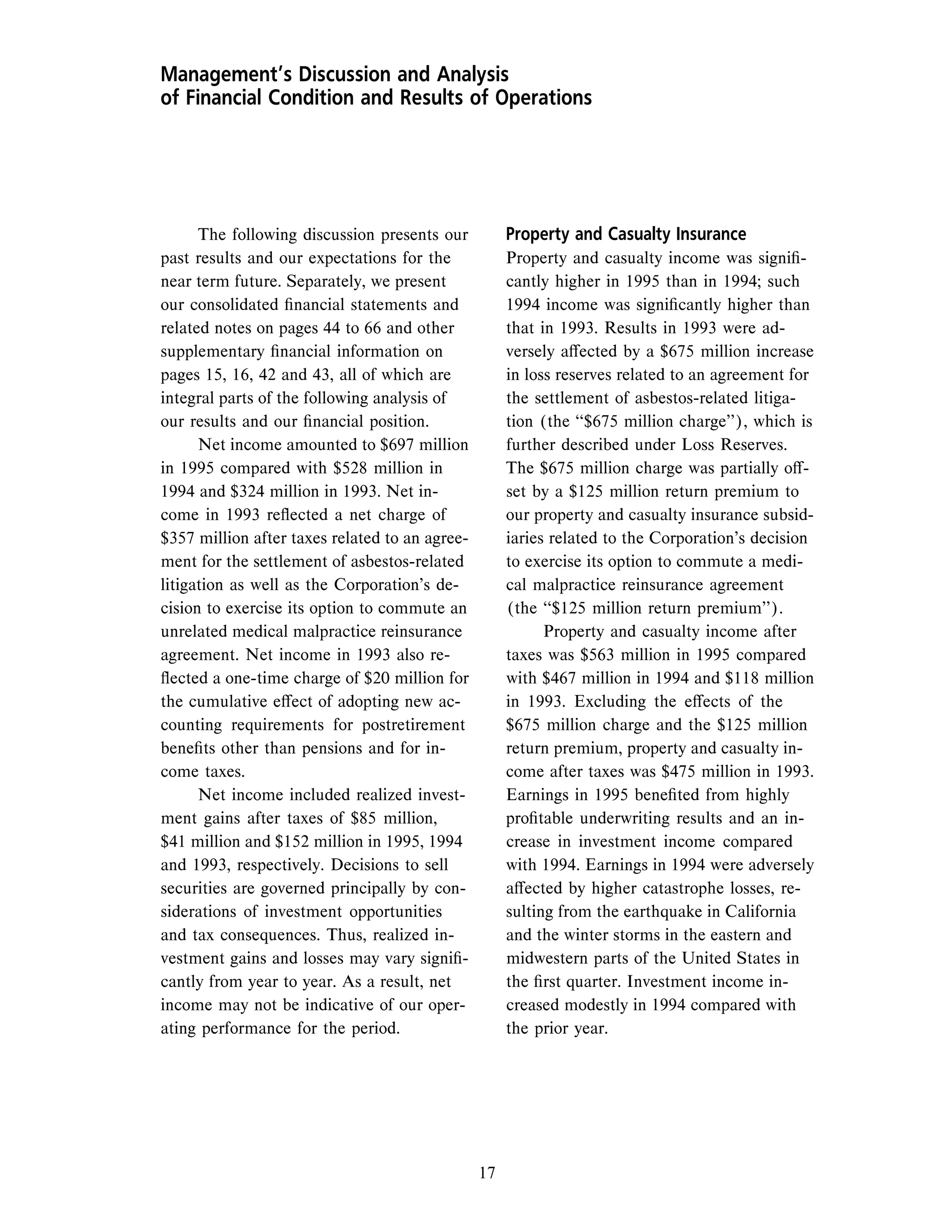 chubb Annual Report 1995 | PDF