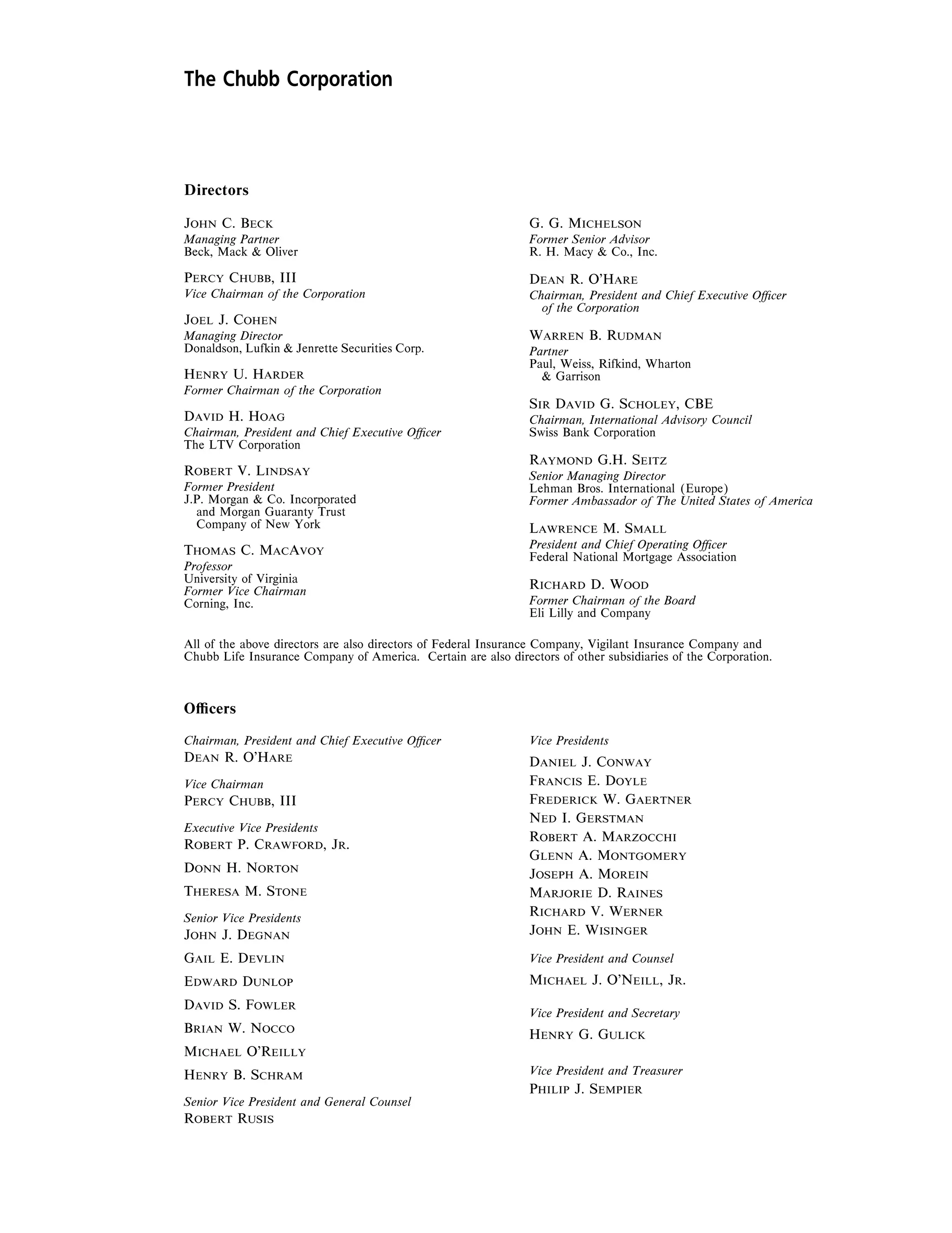 chubb Annual Report 1995 | PDF