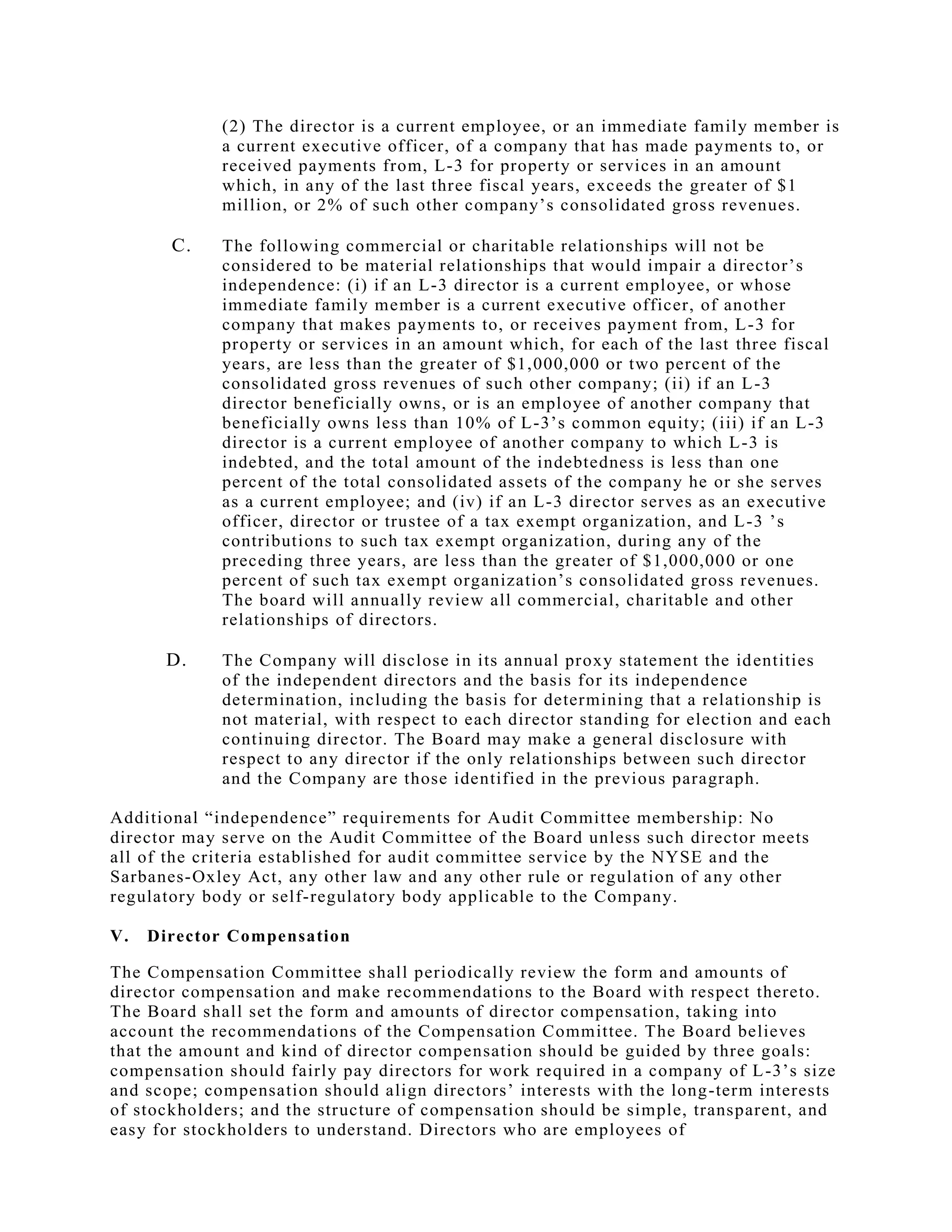 governance l3 comunications guidelines | PDF | Business Accounting & Finance | Business