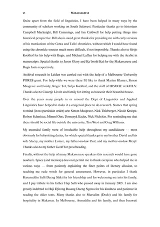 Makassarese Basa Mangkasara A Description Of An Austronesian Language ...