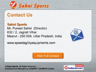 SAHNI SPORTS Uttar Pradesh India | PPT