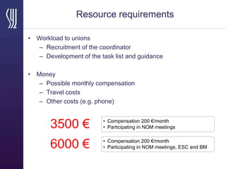 Presentation of NOM Coordinator framework | PPTX