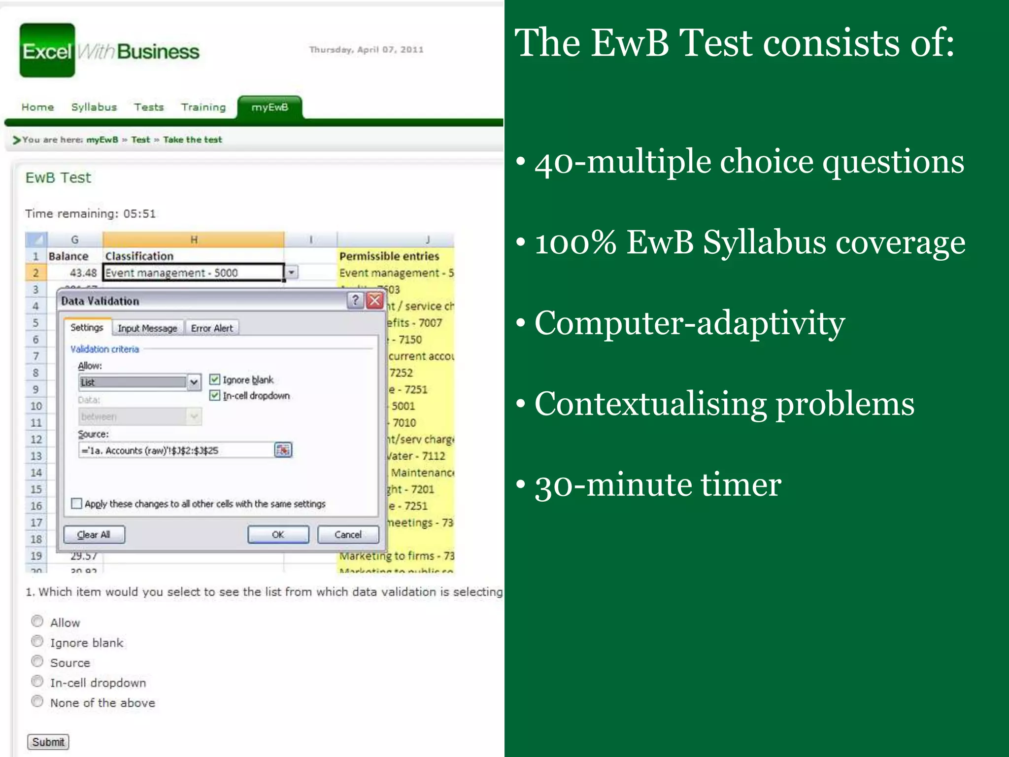 110406 ew b_test_previewv2 | PPTX | Educational Assessment | Education