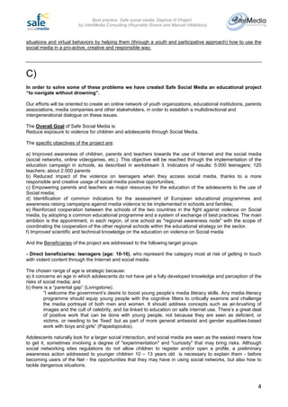 Safe Social Media project (Paper presented april 14th, Vienna) | PDF