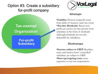 Structuring Nonprofit Businesses | PDF