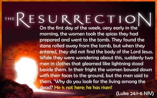 110424 the resurrection of jesus (widescreen) | PPT