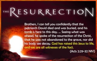 110424 the resurrection of jesus (widescreen) | PPTX