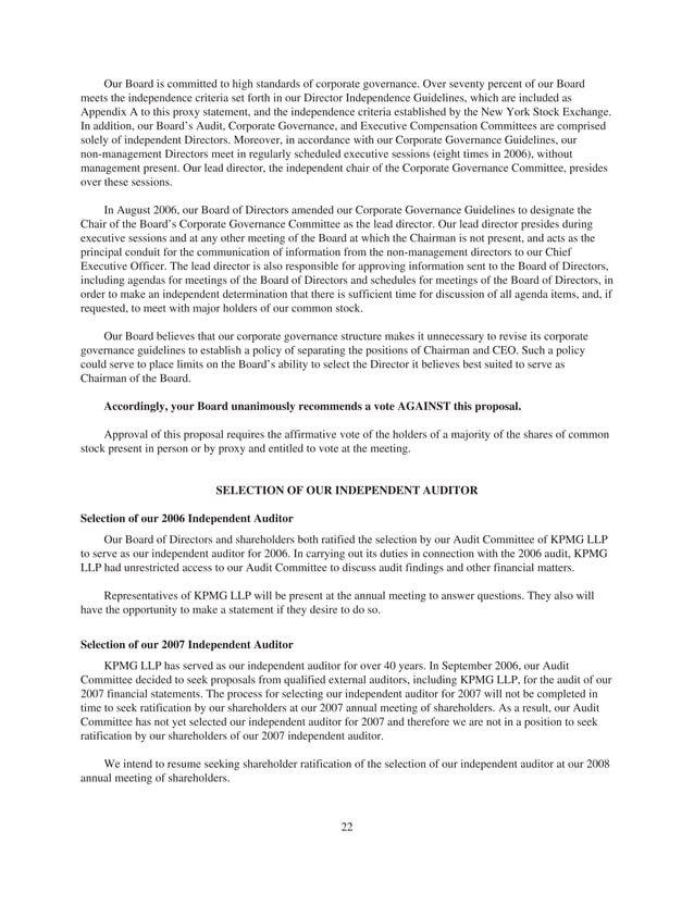 oneok 2007 Proxy Statement | PDF