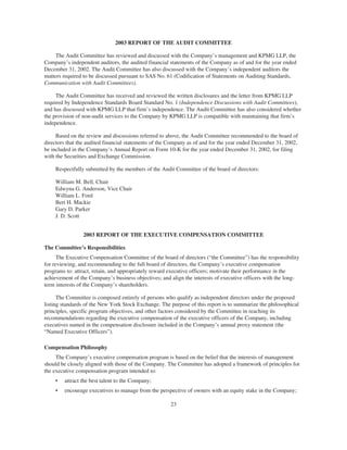 oneok 2003 Proxy Statement | PDF