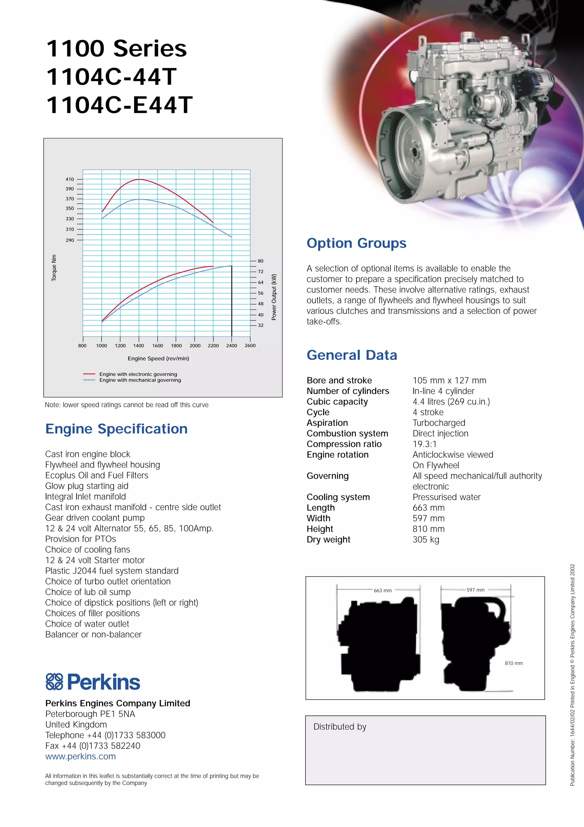 1104 c 44t perkins | PDF
