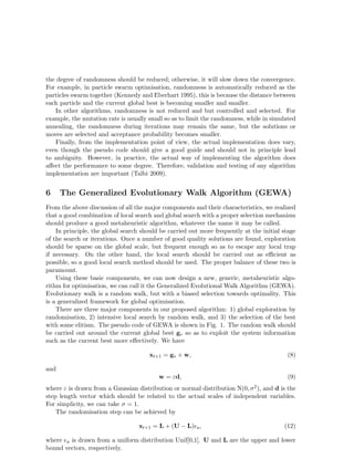 Review of Metaheuristics and Generalized Evolutionary Walk Algorithm ...