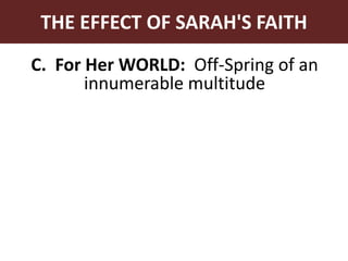 The Faith of Sarah | PPTX