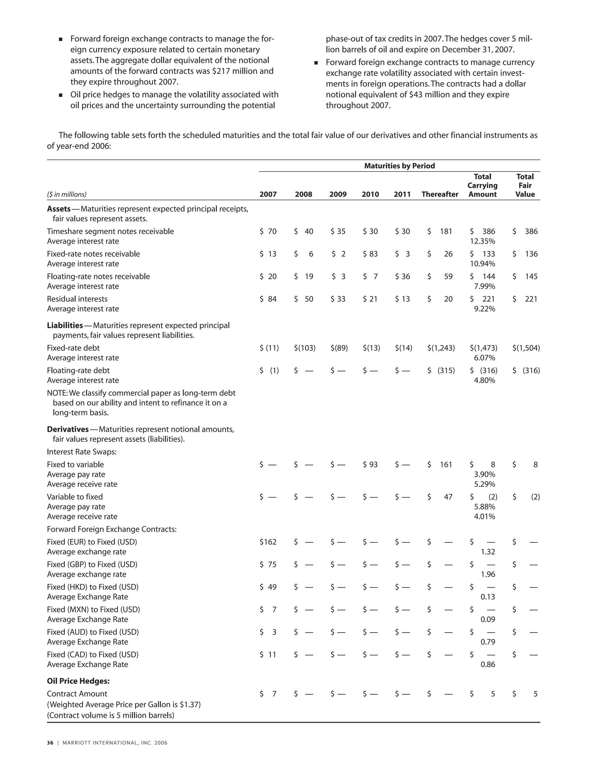marriott international 2006 Annual Report | PDF