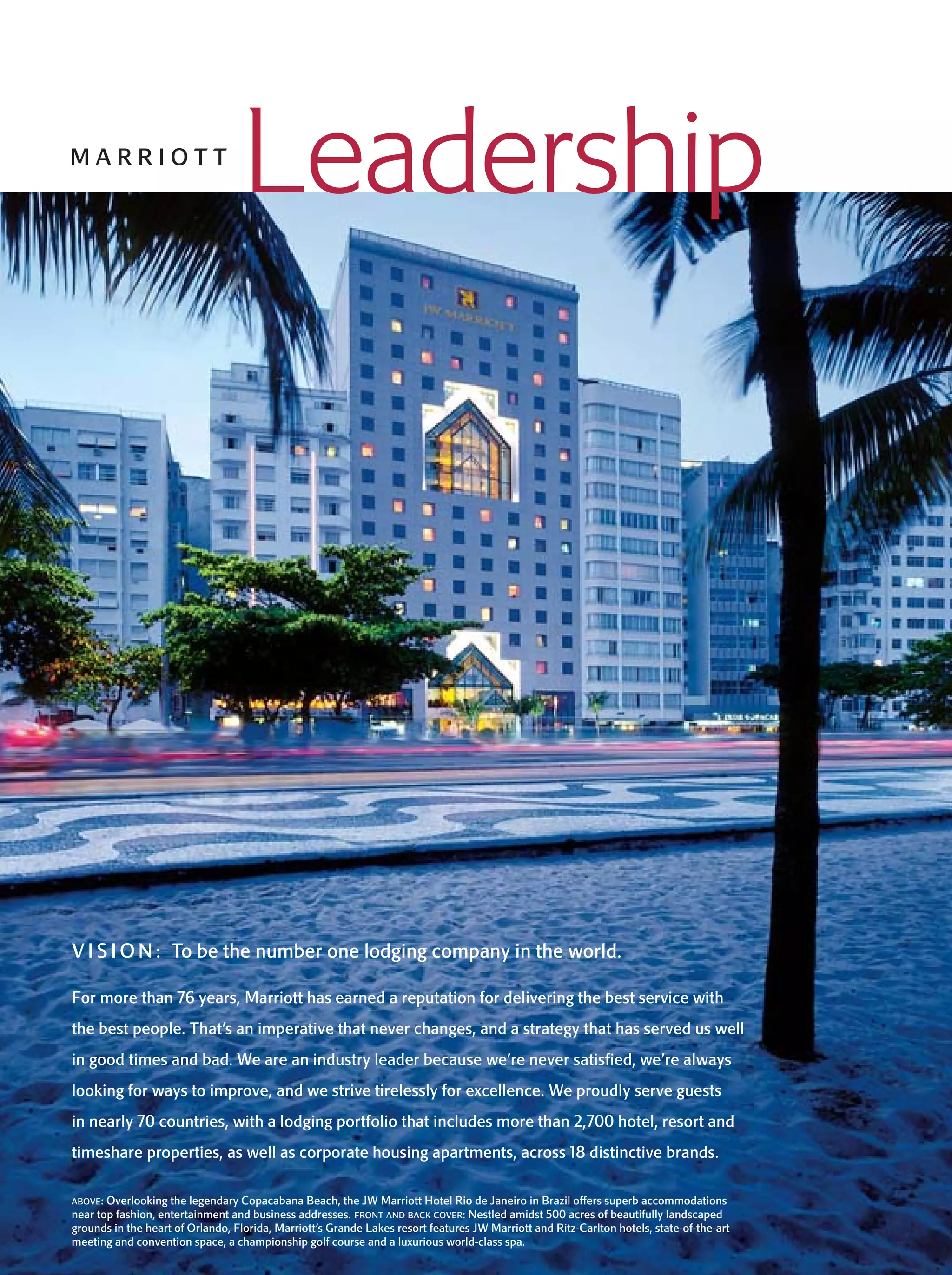 marriott international 2003 Annual Report | PDF