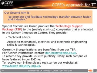 Science Vale UK energy event - fusion technology and industry | PPT