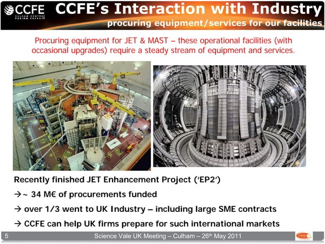 Science Vale UK energy event - fusion technology and industry | PPT