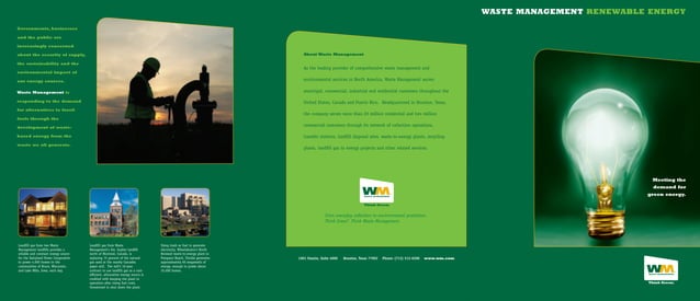 waste management Renewable_Energy_Brochure | PPT waste management Renewable_Energy_Brochure | PPT