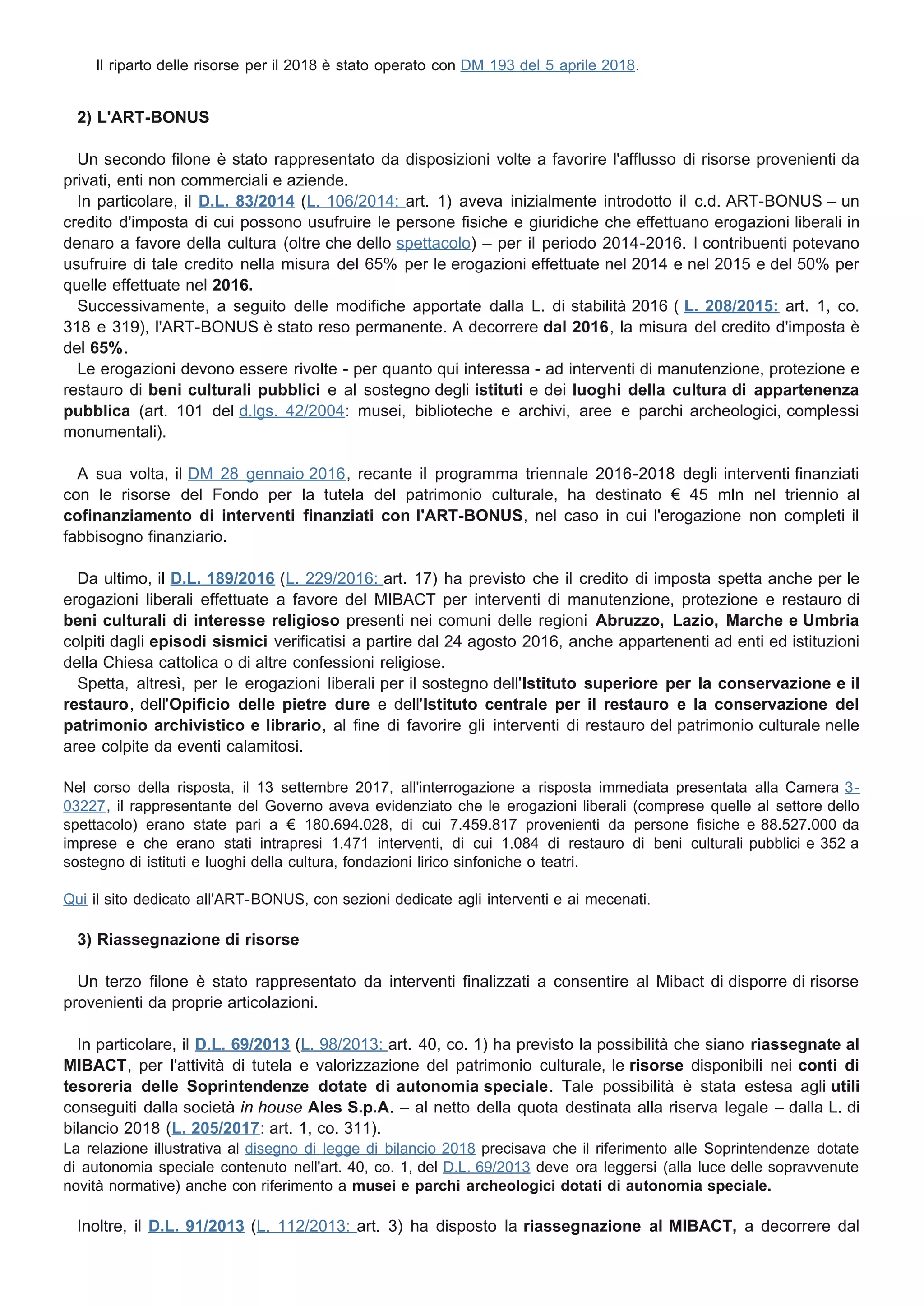 Tutela e valorizzazione del patrimonio culturale | PDF