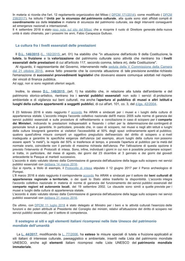 Tutela e valorizzazione del patrimonio culturale | PDF