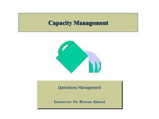 Operations management chapter: capacity management | PPT