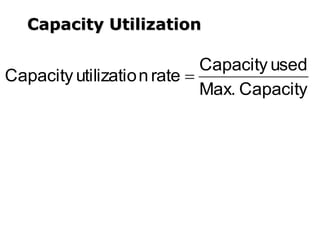 Operations management chapter: capacity management | PPT