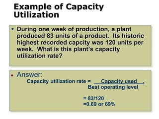 Operations management chapter: capacity management | PPT