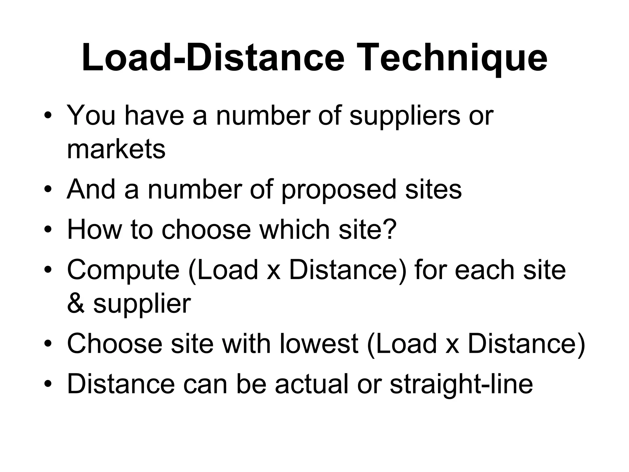 Operations management chapter: facility location | PPT